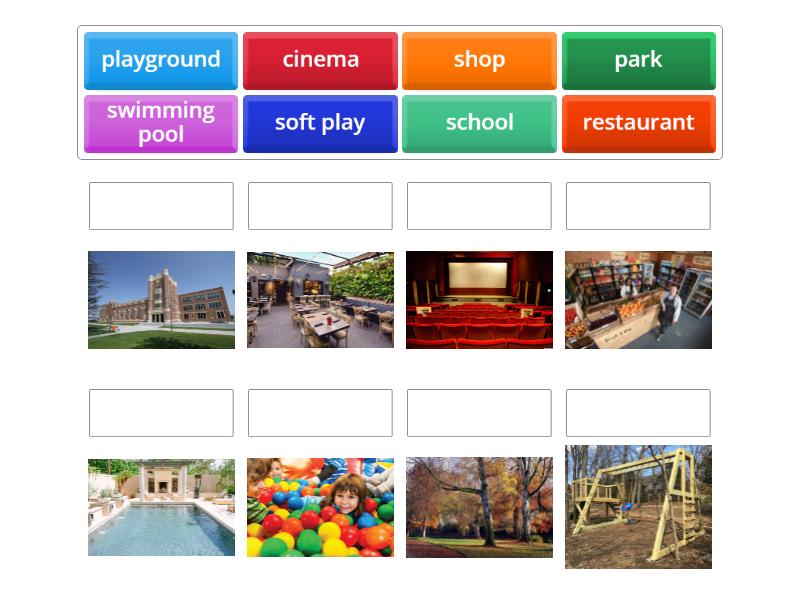 Places vocabulary - Match up