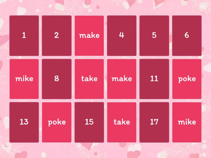 Magic-e - Matching pairs