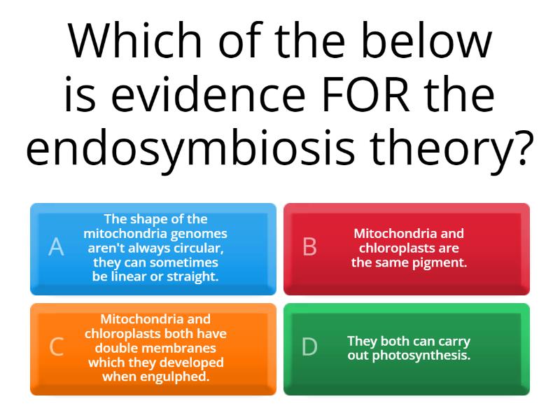 Endosymbiosis - Quiz
