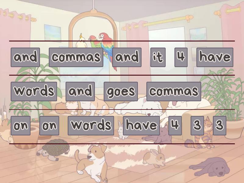 How many commas? - Unjumble