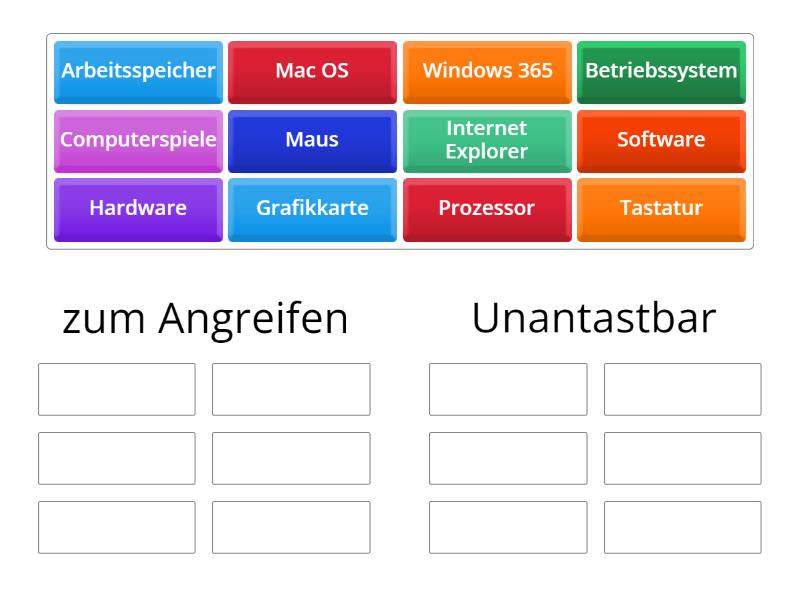 Hardware / Software - Group sort