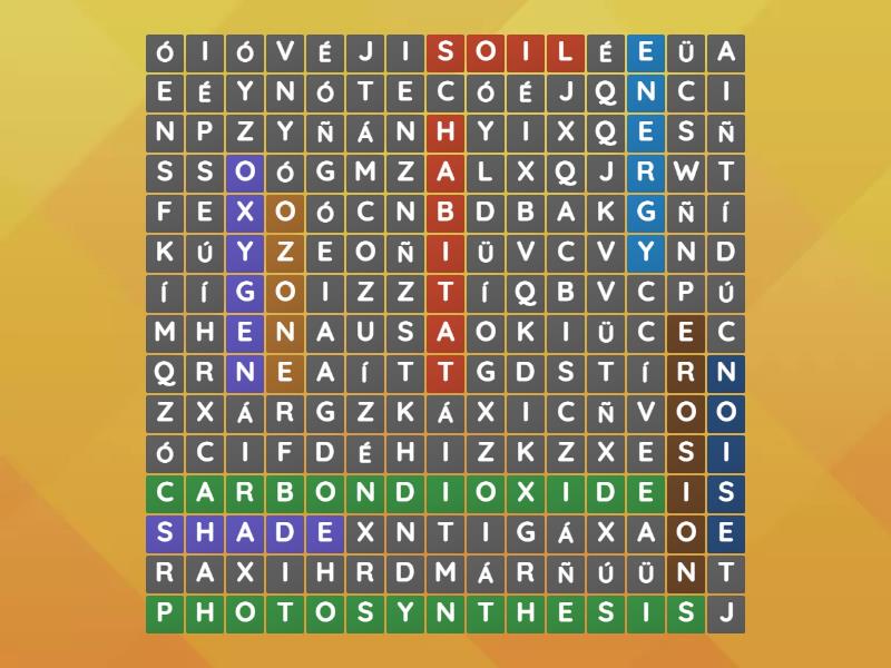 lesson 8 - Wordsearch