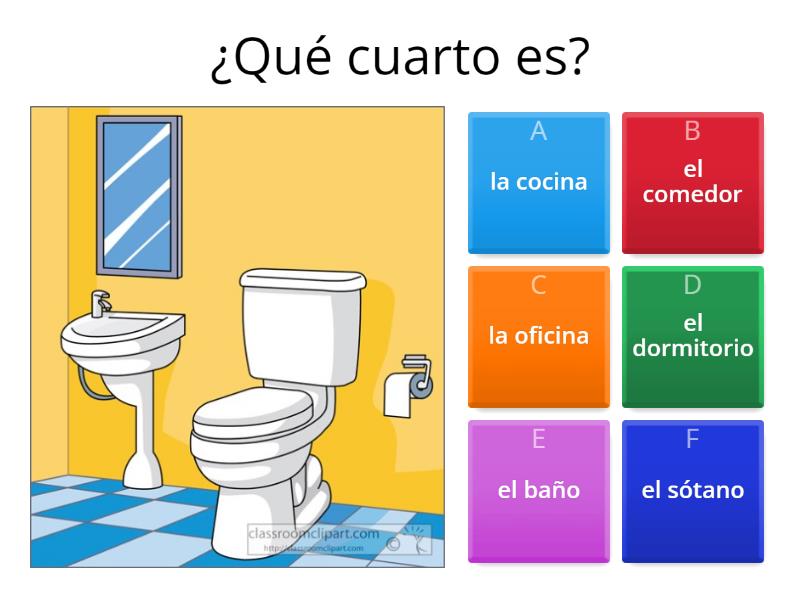 Los Cuartos y Las Partes de la Casa - Quiz