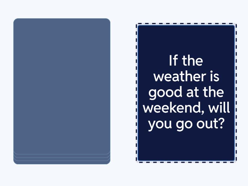 First conditional conversation questions - Speaking cards