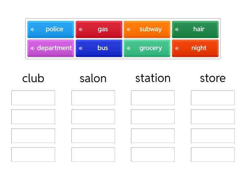 B07: U7: MY NEIGHBORHOOD VOC - Group sort