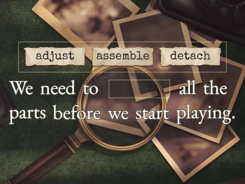 Machine Building Sentences - Complete the sentence