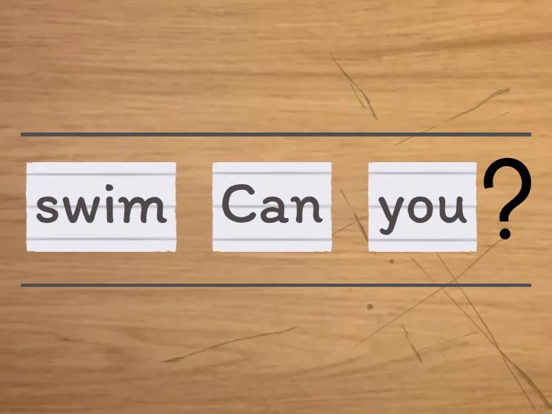 SM1_Unit 8_Can you? - Unjumble