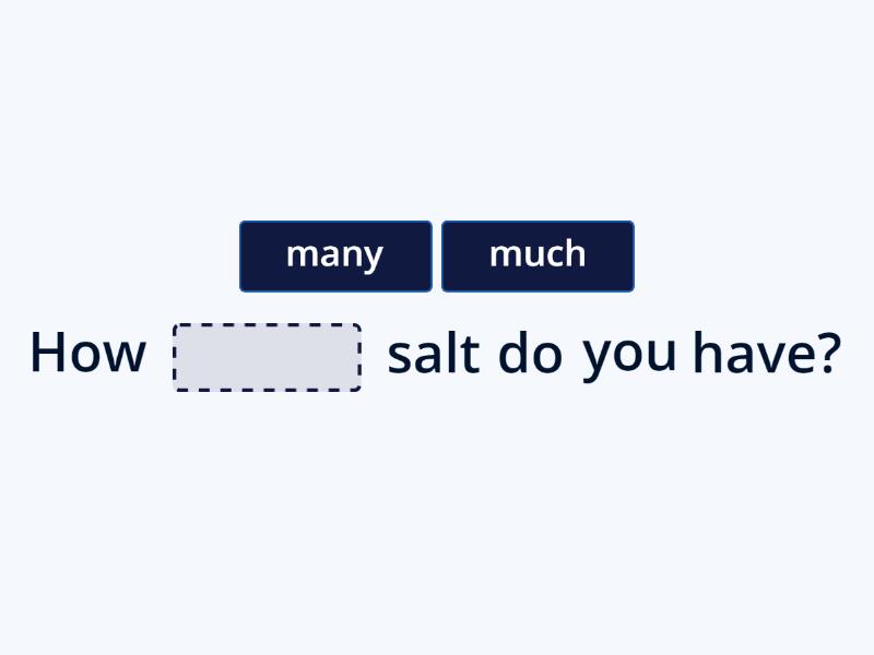 much vs many - Complete the sentence