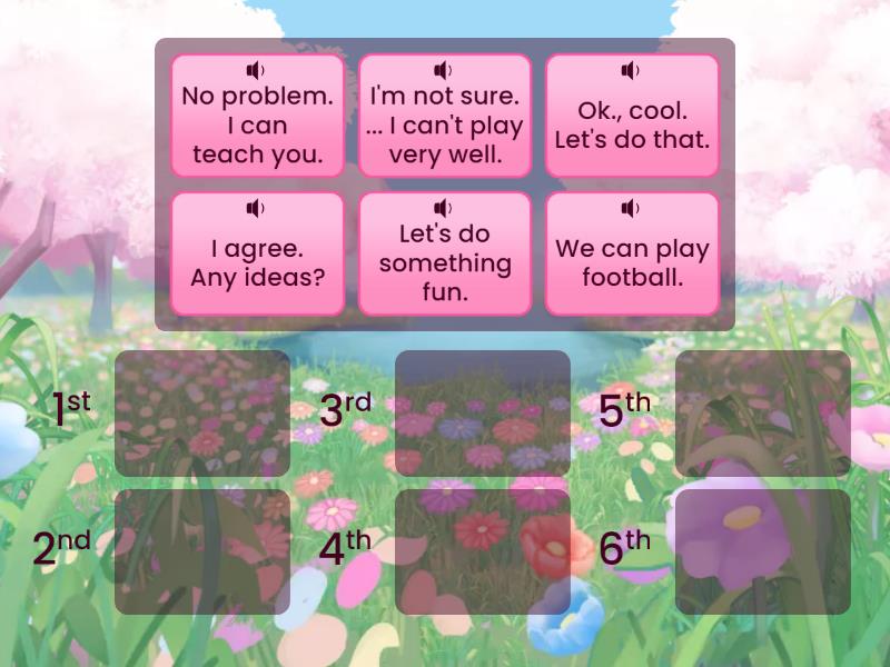 Go Getter 1 Unit 5.7 - Rank order