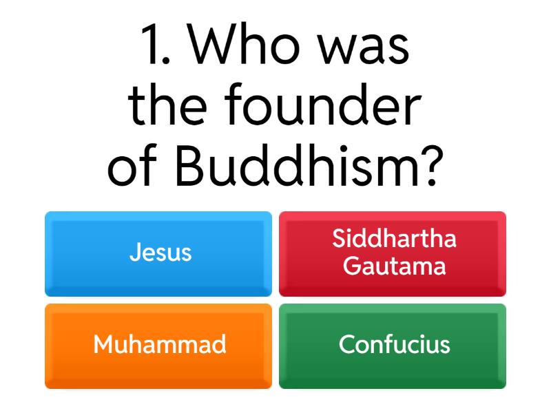 Buddhism - Quiz