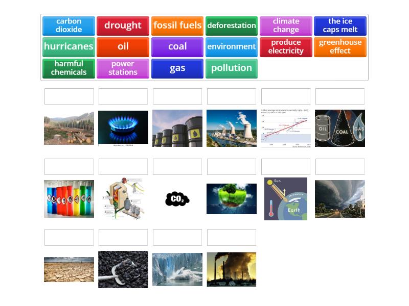 Project 4 Unit 5 Environmental Problems - Match up