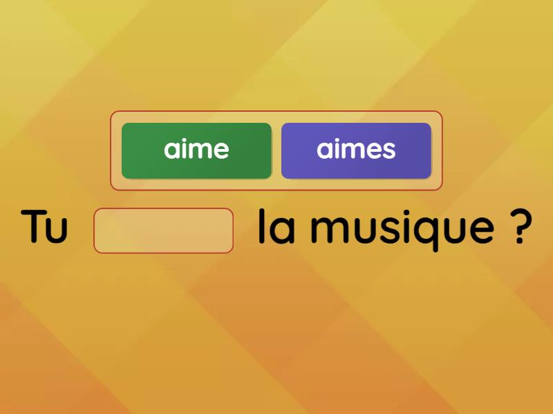 Cap sur 1.1. J'aime... - Complétez la phrase