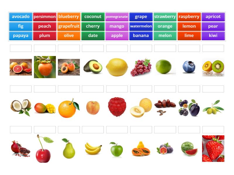 Fruit - Match up