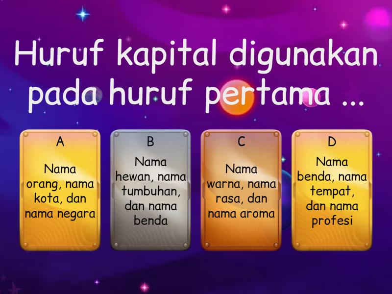 Huruf Kapital 1 - Quiz