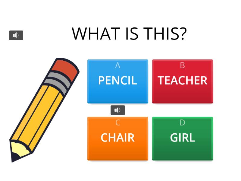 School Vocabulary - Quiz