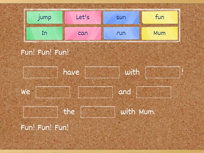 AS1 Unit 5 Chant - Complete the sentence