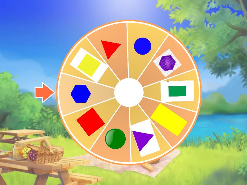 2D Shapes - Spin the wheel