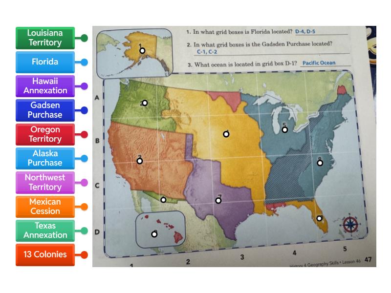 Territory Map - Labelled diagram