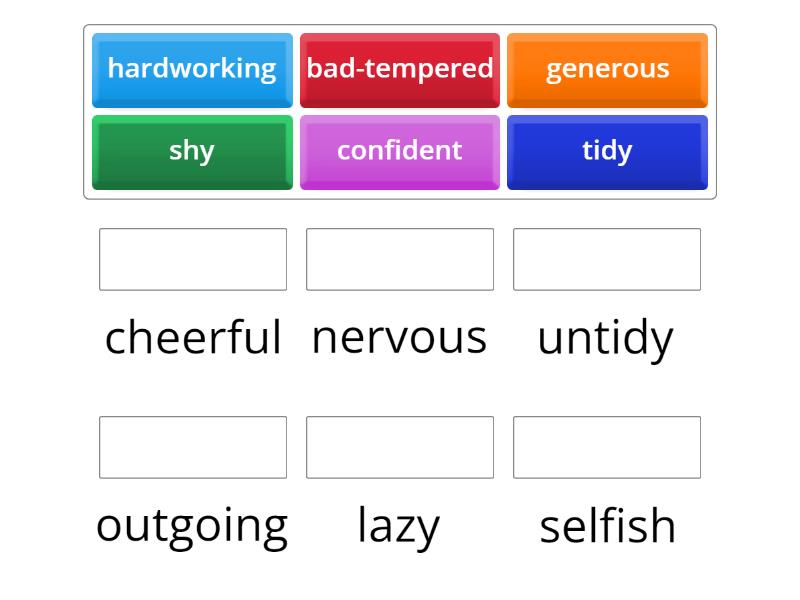 Opposites- Describing adjectives - Match up