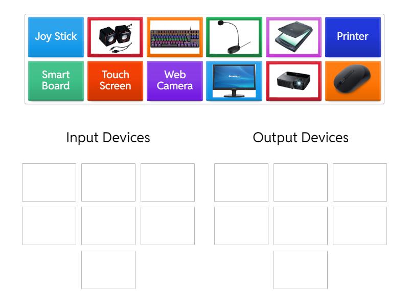 Input/Output Devices - Group sort
