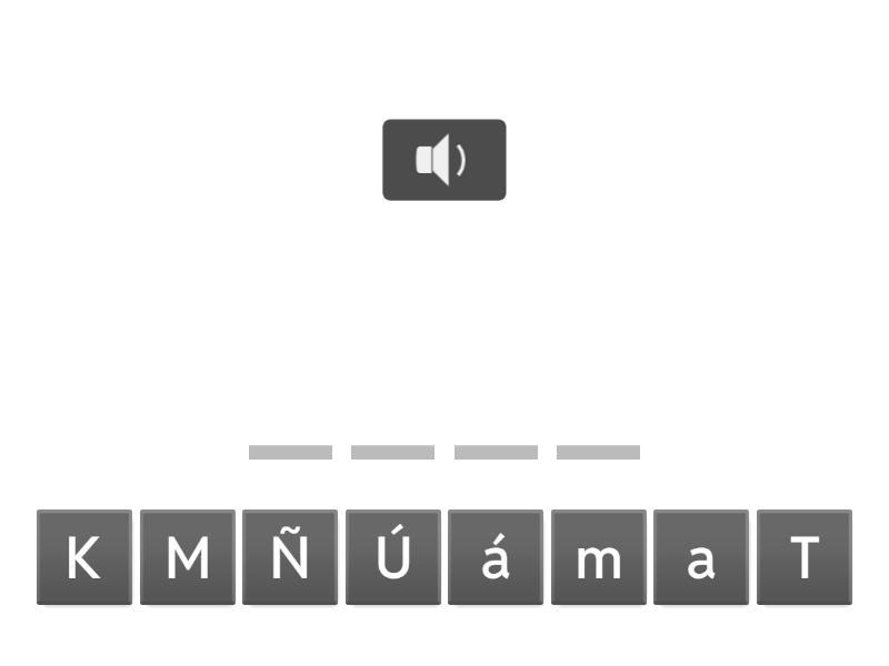 Construye palabras con los fonemas aprendidos - Сөзді жазу