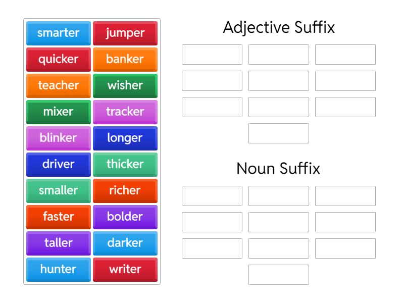 Suffix er sort - Group sort