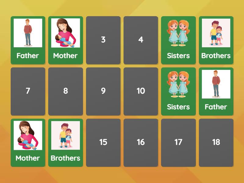 Memory game - Family - Parejas