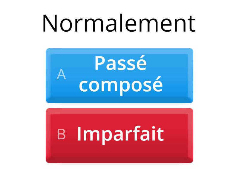 Passé composé Vs imparfait - Quiz