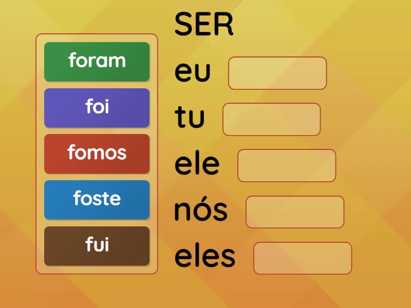 ser, ir, estar, ter pp - Complete the sentence