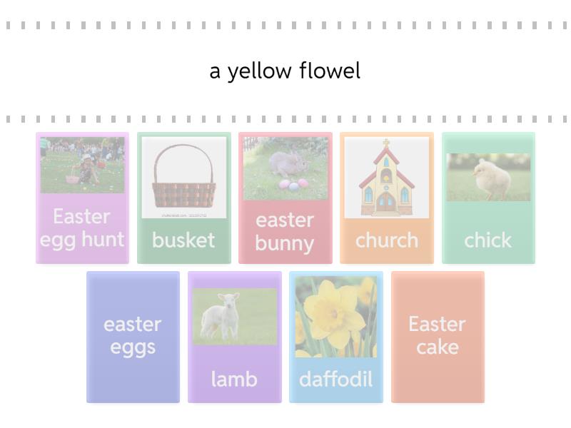 Easter words - Find the match