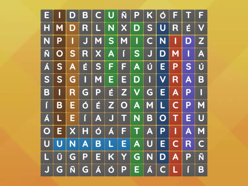 Prefixes - Sopa de letras