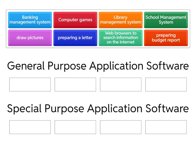 Application Software - Group sort