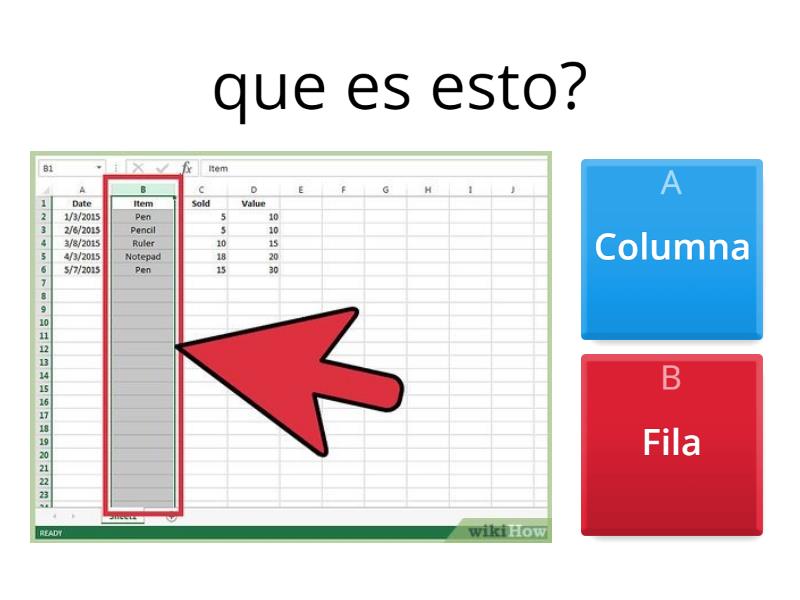 preguntas excel y word - Cuestionario