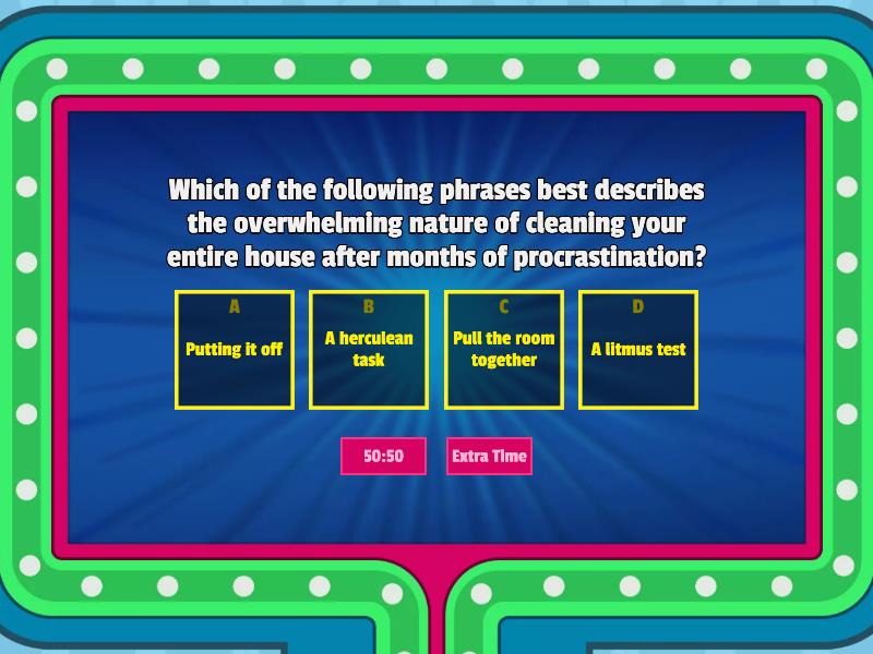 Minimalism test - Gameshow quiz