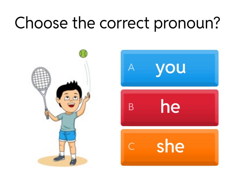 CHOOSE the correct Subject pronoun - Quiz