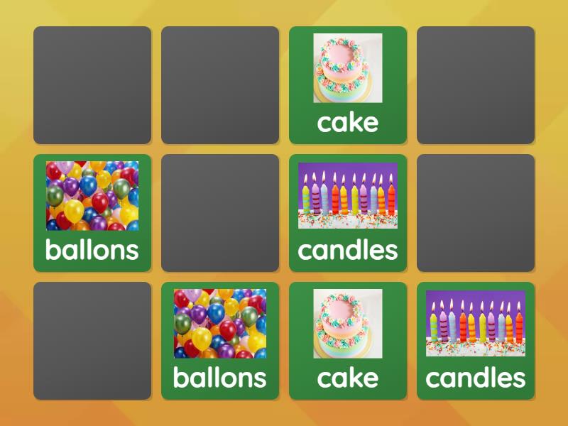 birthday - Matching pairs