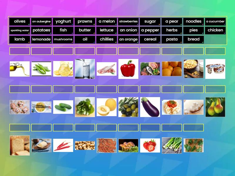 Speak Out A2 Vocabulary: Food and Drink - Match up