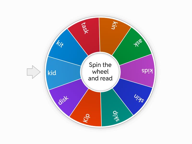 UFLI Lesson 22 /k/ - Spin the wheel