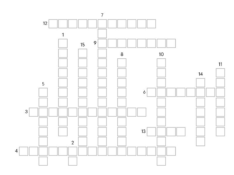 Tecnología - Crossword