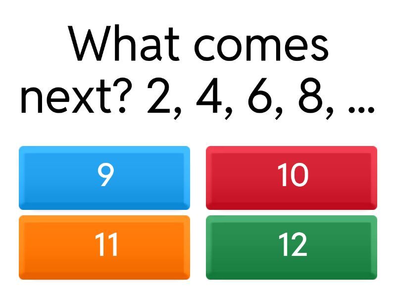 Number Patterns and Sequences - Quiz