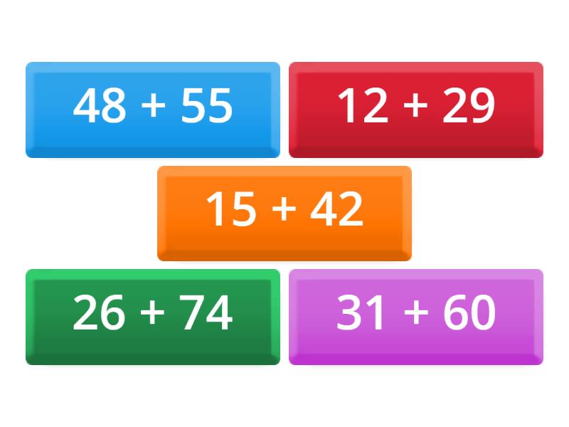 Adding two-digit numbers - Flip tiles
