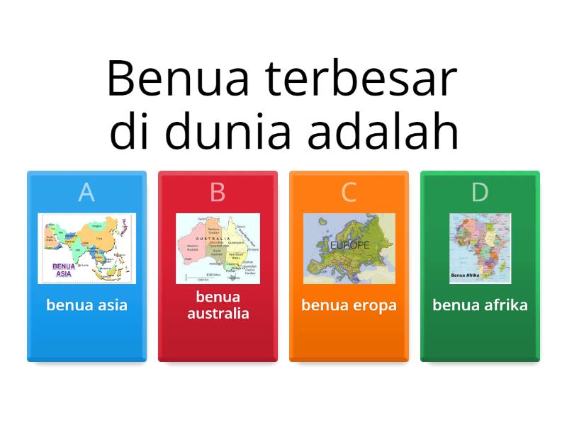soal IPAS BAB3 Enam Benua Di Dunia - Quiz