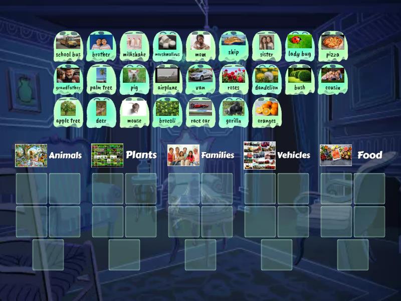 Kellen and Phoenix Sorting Words into Categories Game! - Group sort