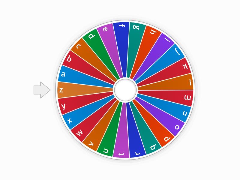 Letter Spin - Spin the wheel
