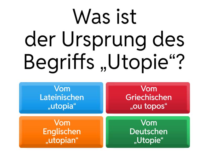 Wiederholung Utopien - Cuestionario