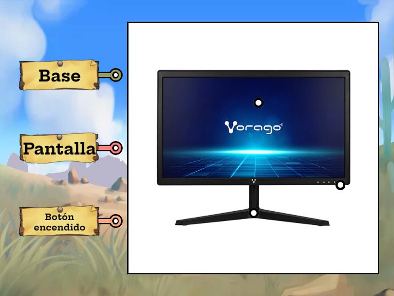 Partes del monitor - Labelled diagram