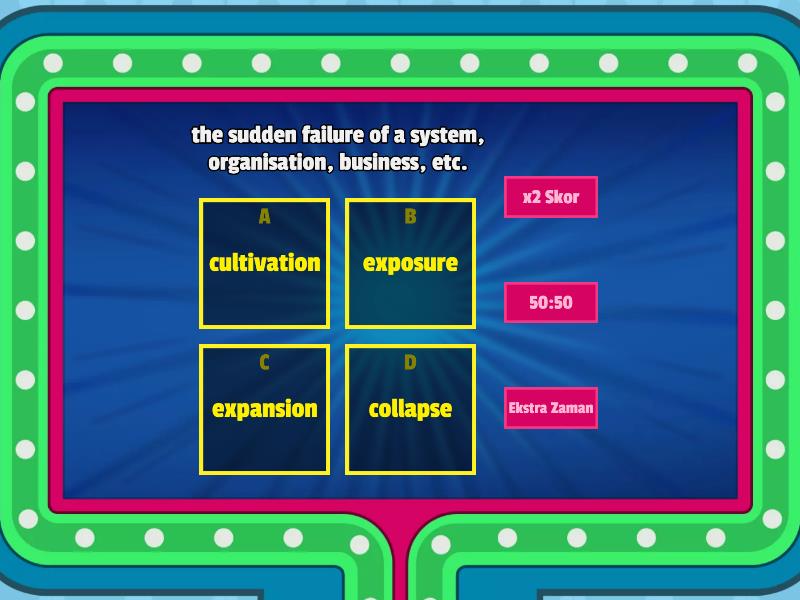 UNIT 4-NOUNS -GAMESHOW TEST - Gameshow testi