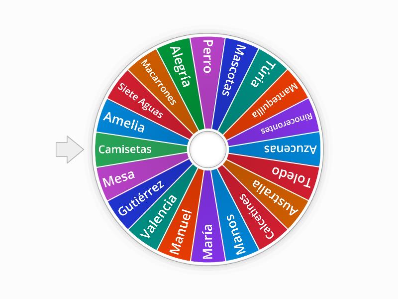RULETA DE LOS SUSTANTIVOS - Rueda aleatoria