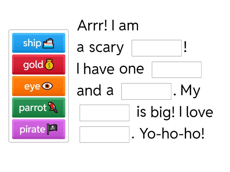 Pirates - Complete the sentence