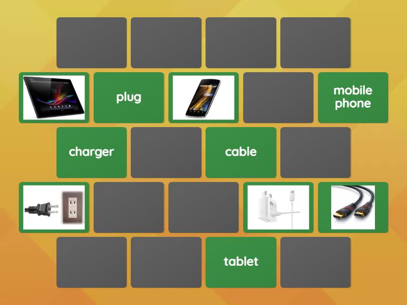 Memory game - electronic devices - Matching pairs